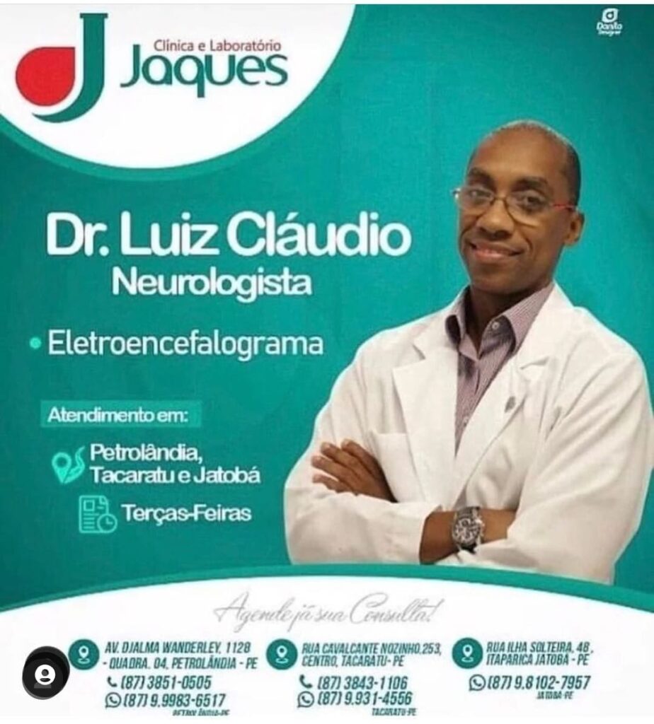 Clínica e Laboratório JAQUES informa atendimento com Dr. Luiz Cláudio ...