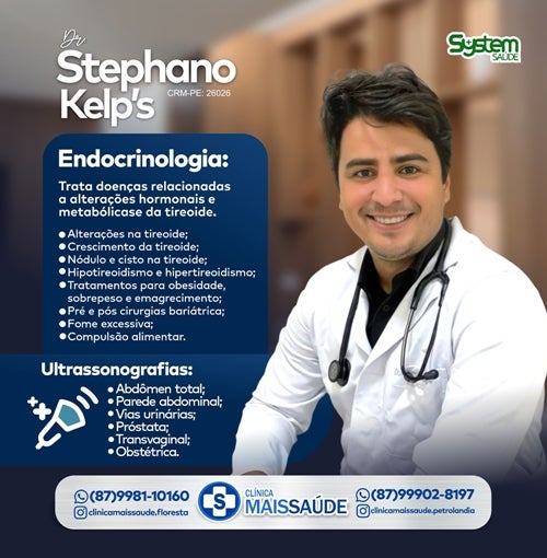 Petrolândia Notícias - Dr. Stephano Kelp's Realiza Atendimentos em Endocrinologia e ...